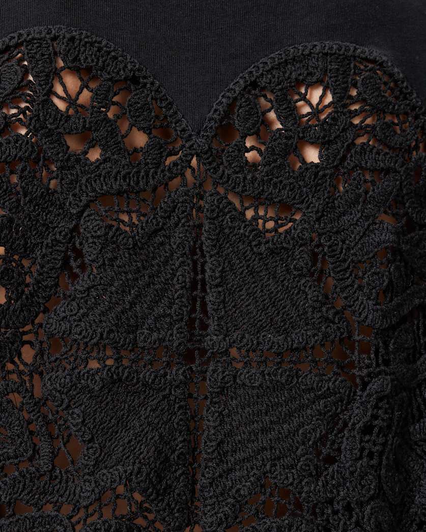 Esme Amelie Oversized T-Shirt Black | ALLSAINTS